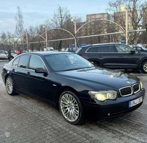 Black BMW 730 2004 in Vilnius, with an engine capacity of 3.00 L and mileage of 420 thousand km for 3100 €, photo  on AUTOMOTO.COM.LV