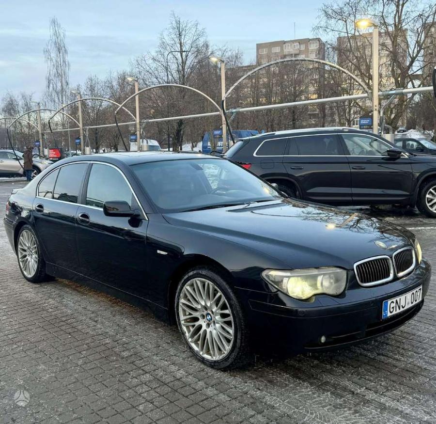 Black BMW 730 2004 in Vilnius, with an engine capacity of 3.00 L and mileage of 420 thousand km for 3100 €, photo 1 on AUTOMOTO.COM.LV