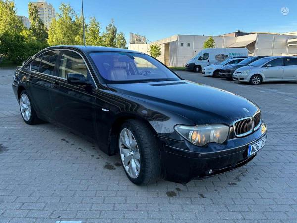 Black BMW 730 2004 in Vilnius, with an engine capacity of 2.99 L and mileage of 350 thousand km for 1750 €, photo 1 on AUTOMOTO.COM.LV