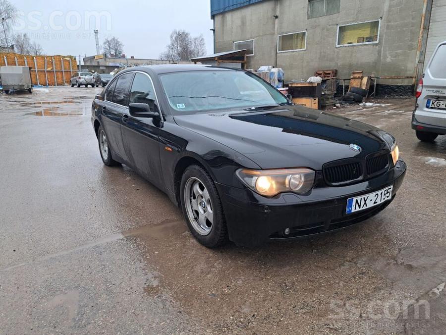 Black BMW 730 2004 in Riga, with an engine capacity of 3.00 L and mileage of 0 thousand km for 2650 €, photo 3 on AUTOMOTO.COM.LV