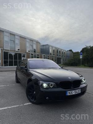 Black BMW 730 2005 in Saldus, with an engine capacity of 3.00 L and mileage of 439 thousand km for 3900 €, photo  on AUTOMOTO.COM.LV