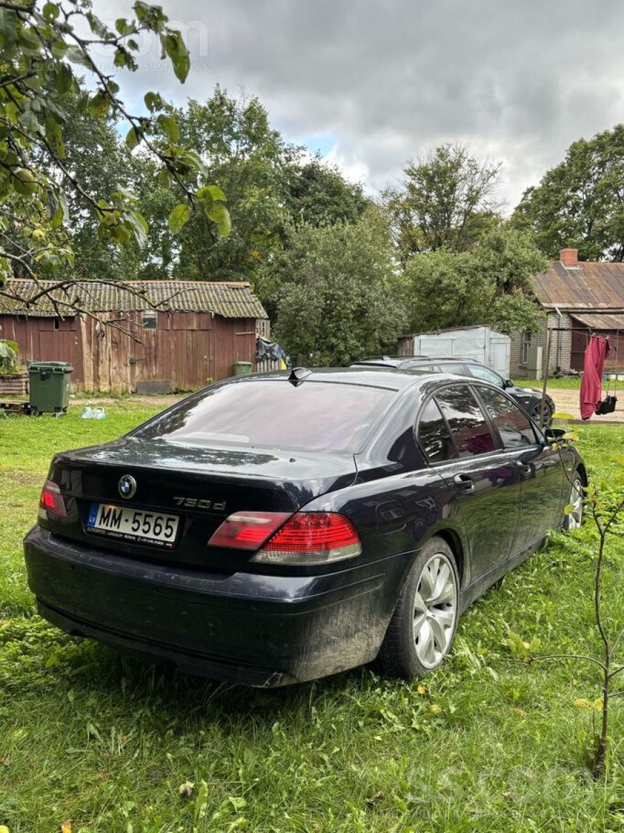 Black BMW 730 2005 in Rezekne, with an engine capacity of 3.00 L and mileage of 432 thousand km for 4000 €, photo 4 on AUTOMOTO.COM.LV