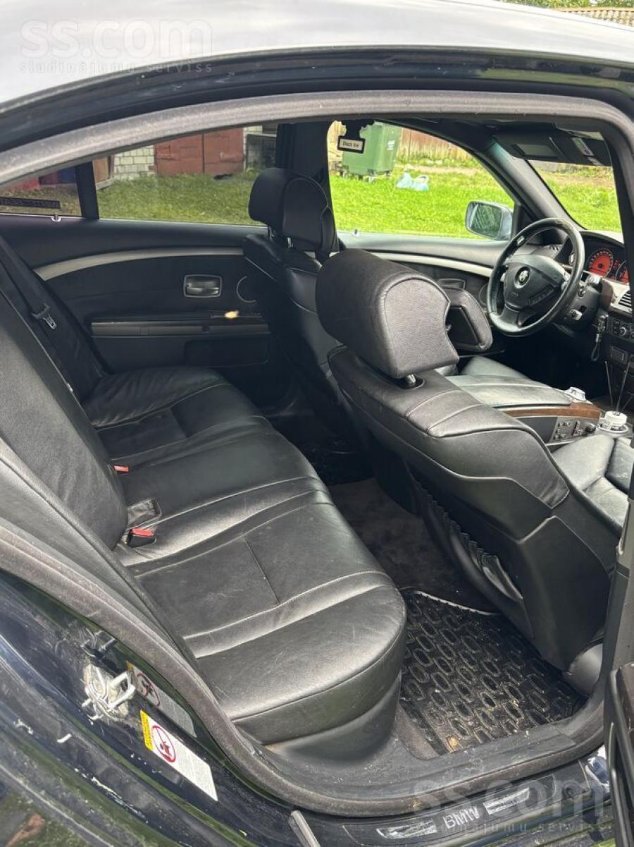 Black BMW 730 2005 in Rezekne, with an engine capacity of 3.00 L and mileage of 432 thousand km for 4000 €, photo 7 on AUTOMOTO.COM.LV