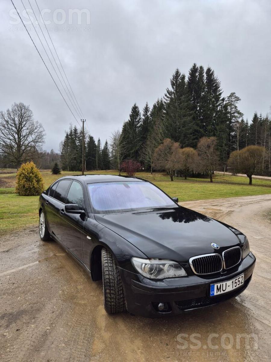 Black BMW 730 2006 in Riga, with an engine capacity of 3.00 L and mileage of 362 thousand km for 4500 €, photo 1 on AUTOMOTO.COM.LV