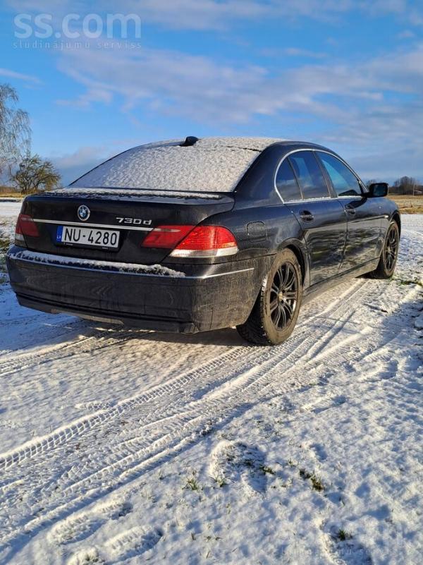Black BMW 730 2006 in Jekabpils, with an engine capacity of 3.00 L and mileage of 548 thousand km for 2950 €, photo 3 on AUTOMOTO.COM.LV