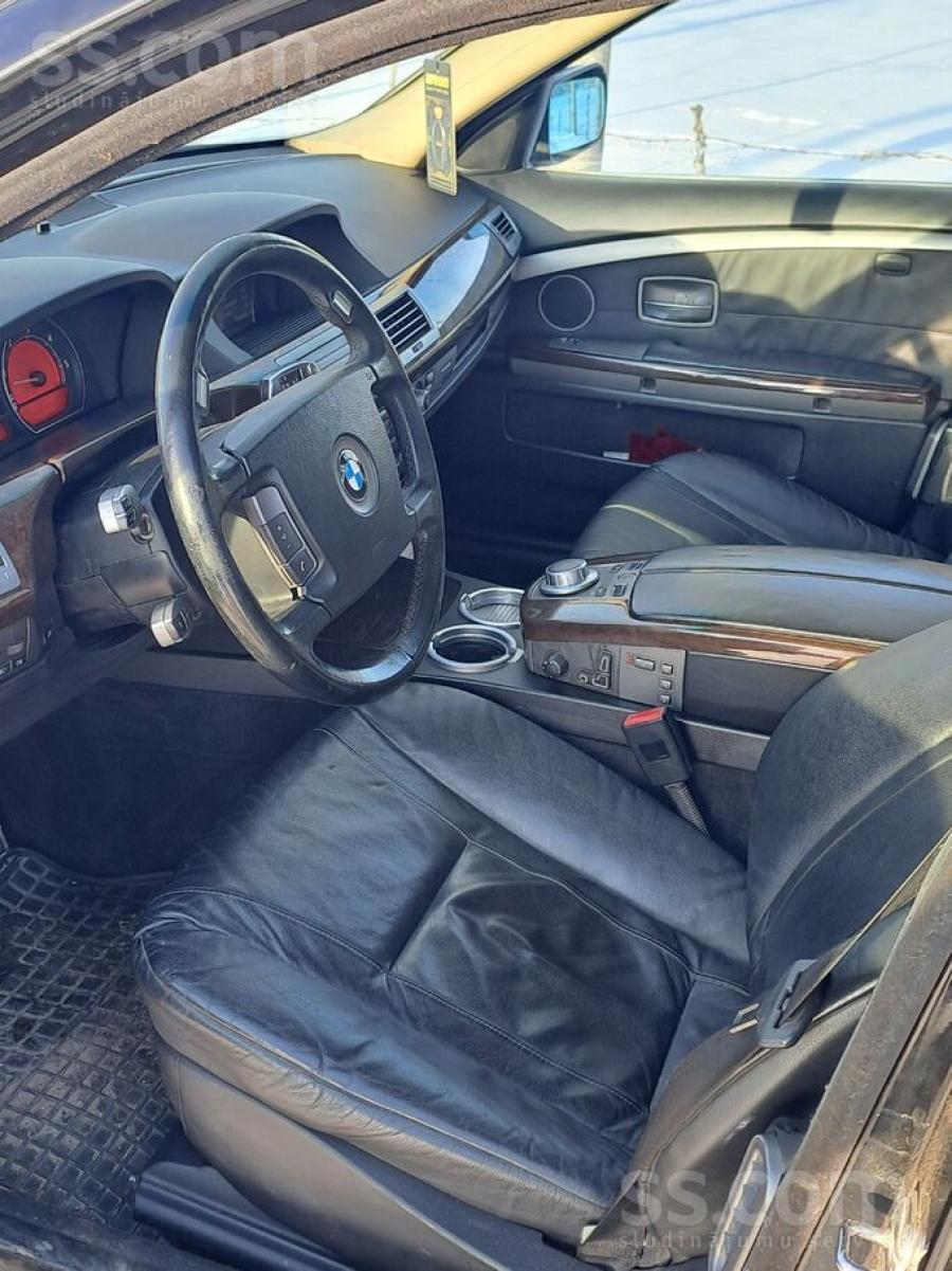 Melns BMW 730 2006 Jēkabpils, ar dzinēja tilpumu 3.00 L un nobraukumu 549 tūkst. km par 3350 €, foto 6 vietnē AUTOMOTO.COM.LV