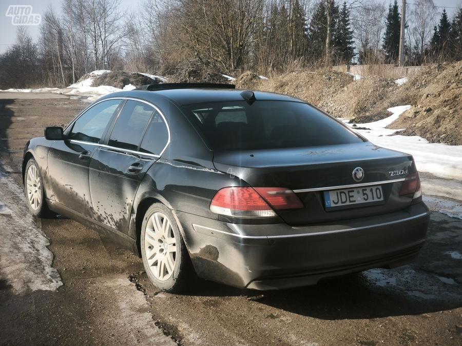 Black BMW 730 2006 in Telschi, with an engine capacity of 3.00 L and mileage of 330 thousand km for 3000 €, photo 7 on AUTOMOTO.COM.LV