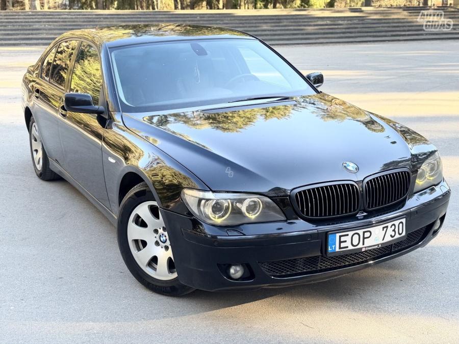 Black BMW 730 2006 in Kaunas, with an engine capacity of 3.00 L and mileage of 400 thousand km for 3450 €, photo 6 on AUTOMOTO.COM.LV