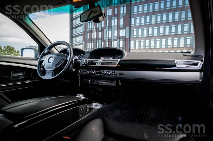Melns BMW 730 2006 Rīga, ar dzinēja tilpumu 3.00 L un nobraukumu 320 tūkst. km par 4300 €, foto 11 vietnē AUTOMOTO.COM.LV