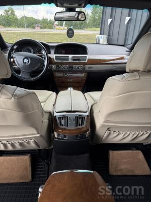 Black BMW 730 2006 in Kuldiga, with an engine capacity of 3.00 L and mileage of 290 thousand km for 6250 €, photo 19 on AUTOMOTO.COM.LV
