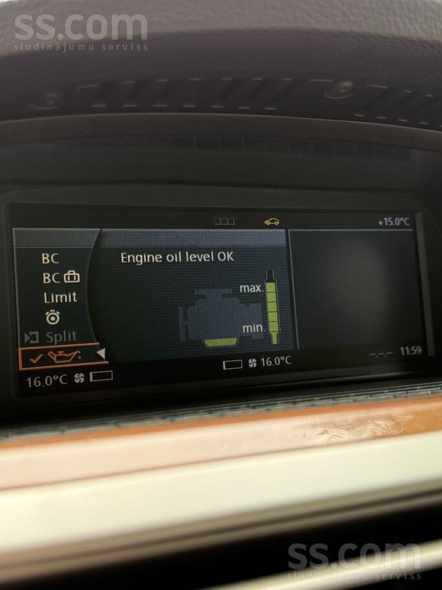 Black BMW 730 2006 in Kuldiga, with an engine capacity of 3.00 L and mileage of 290 thousand km for 6250 €, photo 29 on AUTOMOTO.COM.LV