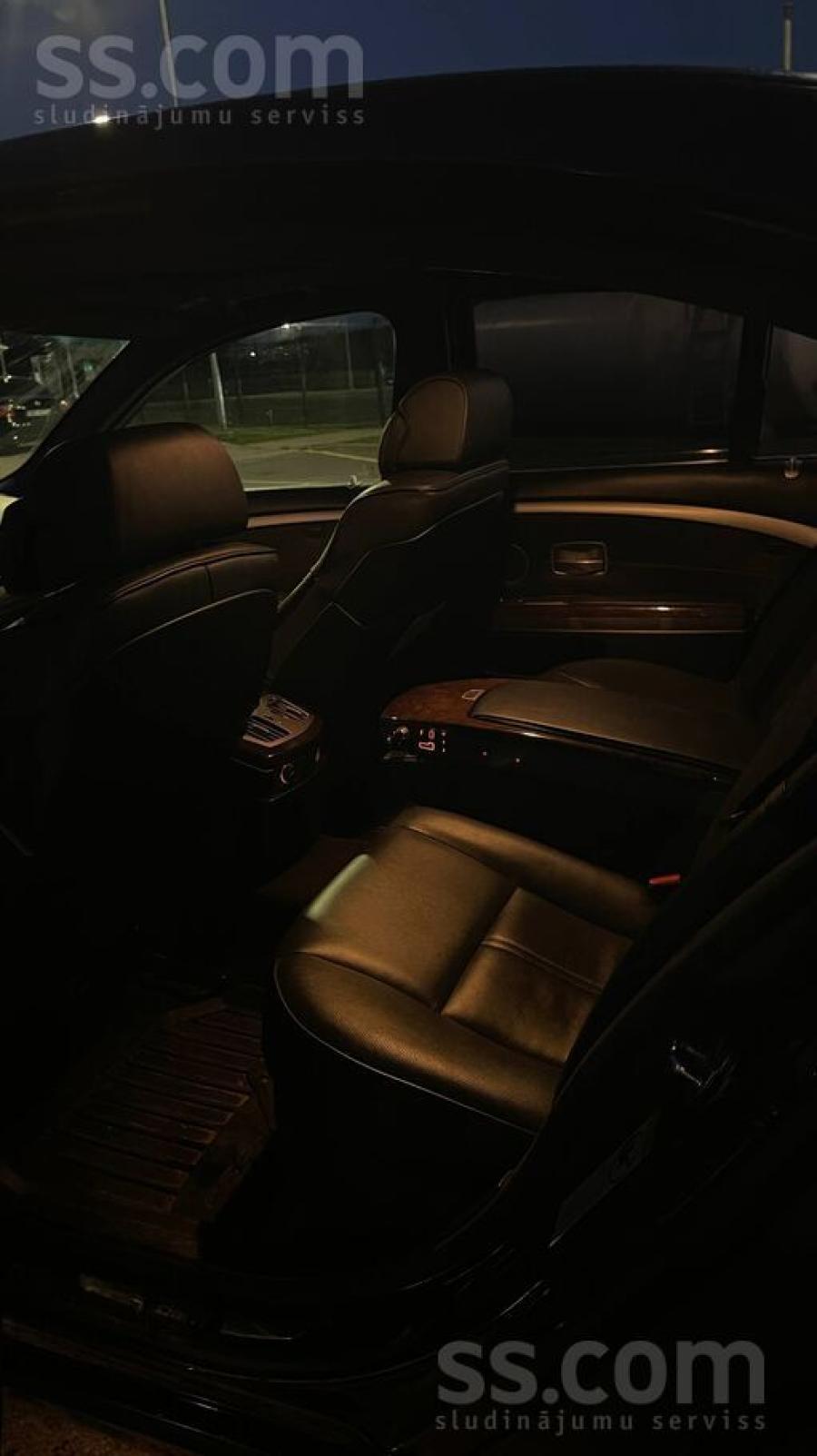 Melns BMW 730 2006 Rīga, ar dzinēja tilpumu 3.00 L un nobraukumu 360 tūkst. km par 5200 €, foto 12 vietnē AUTOMOTO.COM.LV