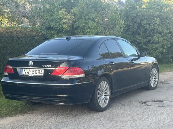 Melns BMW 730 2006 Jelgava, ar dzinēja tilpumu 3.00 L un nobraukumu 419 tūkst. km par 4500 €, foto 2 vietnē AUTOMOTO.COM.LV