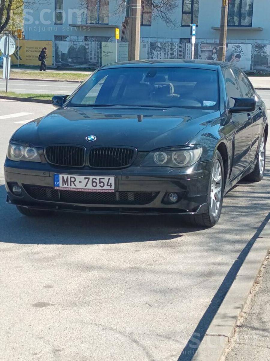 Black BMW 730 2006 in Riga, with an engine capacity of 4.00 L and mileage of 280 thousand km for 3000 €, photo 1 on AUTOMOTO.COM.LV