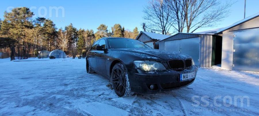 Black BMW 730 2007 in Riga, with an engine capacity of 3.00 L and mileage of 316 thousand km for 4200 €, photo 2 on AUTOMOTO.COM.LV