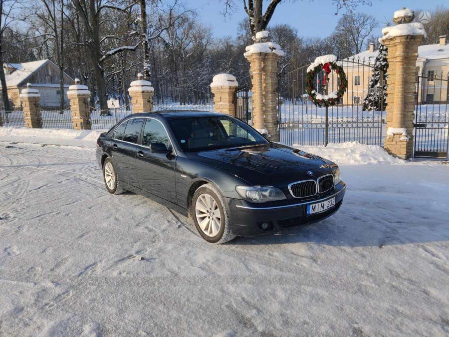 Black BMW 730 2007 in Vilnius, with an engine capacity of 2.99 L and mileage of 370 thousand km for 4500 €, photo 1 on AUTOMOTO.COM.LV