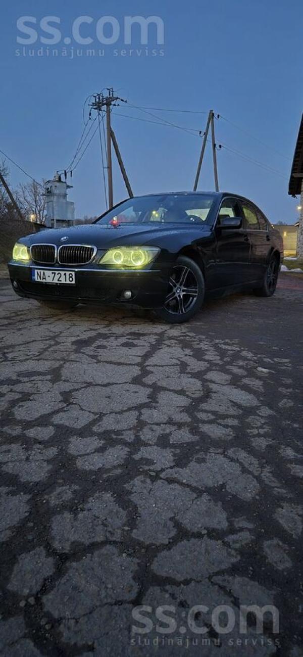 Black BMW 730 2007 in Kuldiga, with an engine capacity of 3.00 L and mileage of 326 thousand km for 3250 €, photo 4 on AUTOMOTO.COM.LV