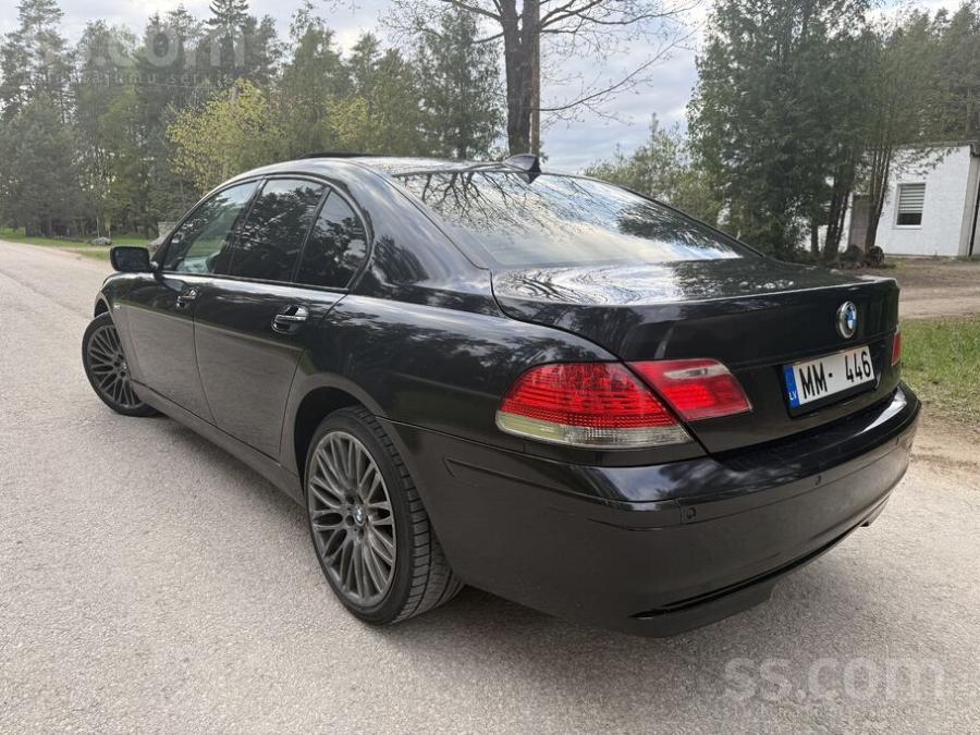 Black BMW 730 2007 in Rezekne, with an engine capacity of 3.00 L and mileage of 263 thousand km for 4500 €, photo 5 on AUTOMOTO.COM.LV