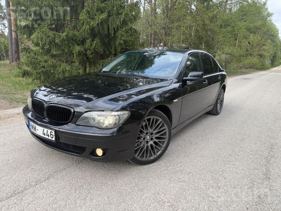 Black BMW 730 2007 in Rezekne, with an engine capacity of 3.00 L and mileage of 263 thousand km for 4500 €, photo 6 on AUTOMOTO.COM.LV