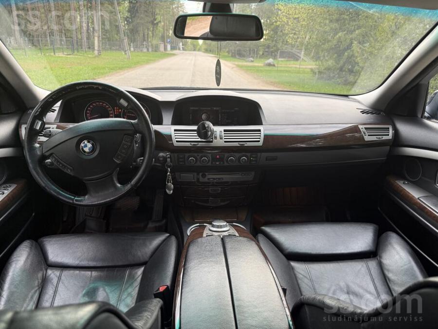 Black BMW 730 2007 in Rezekne, with an engine capacity of 3.00 L and mileage of 263 thousand km for 4500 €, photo 7 on AUTOMOTO.COM.LV