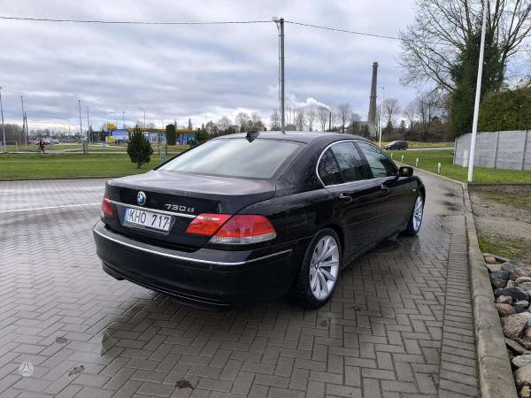 Black BMW 730 2008 in Taurage, with an engine capacity of 2.99 L and mileage of 336 thousand km for 4200 €, photo 6 on AUTOMOTO.COM.LV