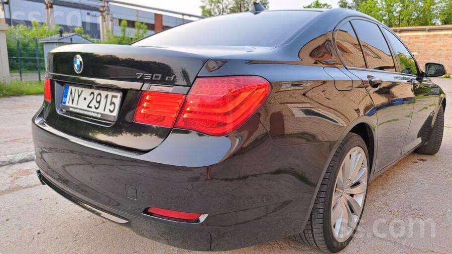 Black BMW 730 2009 in Daugavpils, with an engine capacity of 3.00 L and mileage of 291 thousand km for 9700 €, photo 3 on AUTOMOTO.COM.LV