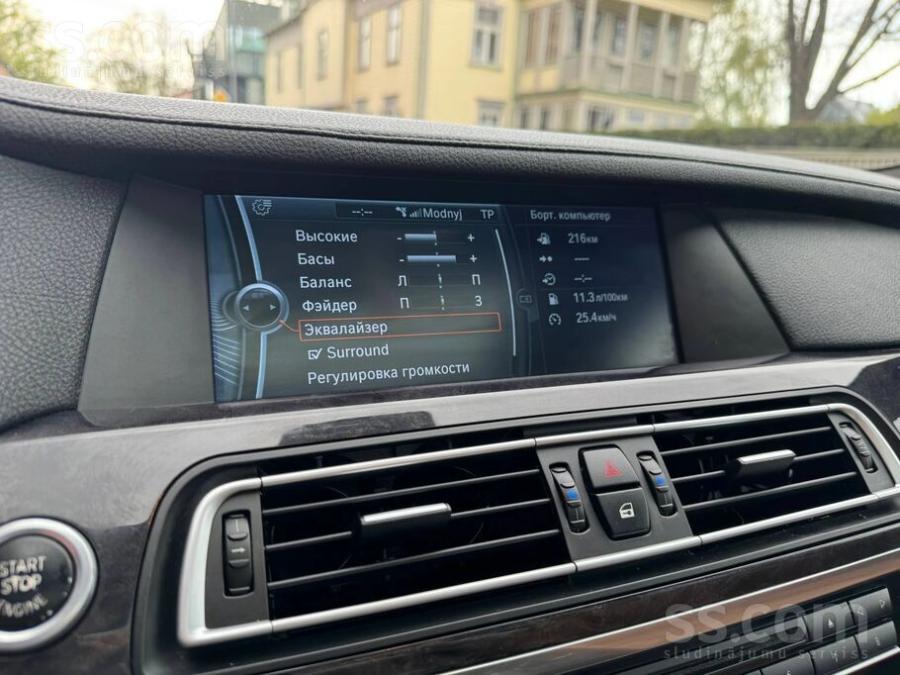 Black BMW 730 2009 in Riga, with an engine capacity of 3.00 L and mileage of 239 thousand km for 11495 €, photo 14 on AUTOMOTO.COM.LV