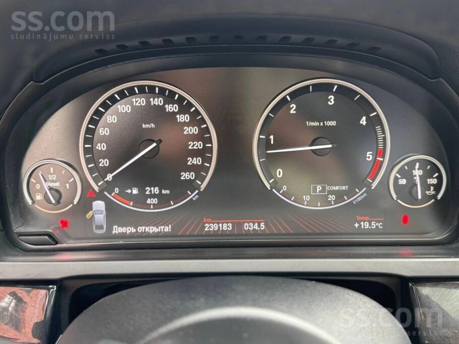 Black BMW 730 2009 in Riga, with an engine capacity of 3.00 L and mileage of 239 thousand km for 11495 €, photo 16 on AUTOMOTO.COM.LV