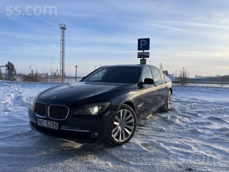 Melns BMW 730 2009 Ventspils, ar dzinēja tilpumu 3.00 L un nobraukumu 255 tūkst. km par 8700 €, foto 1 vietnē AUTOMOTO.COM.LV