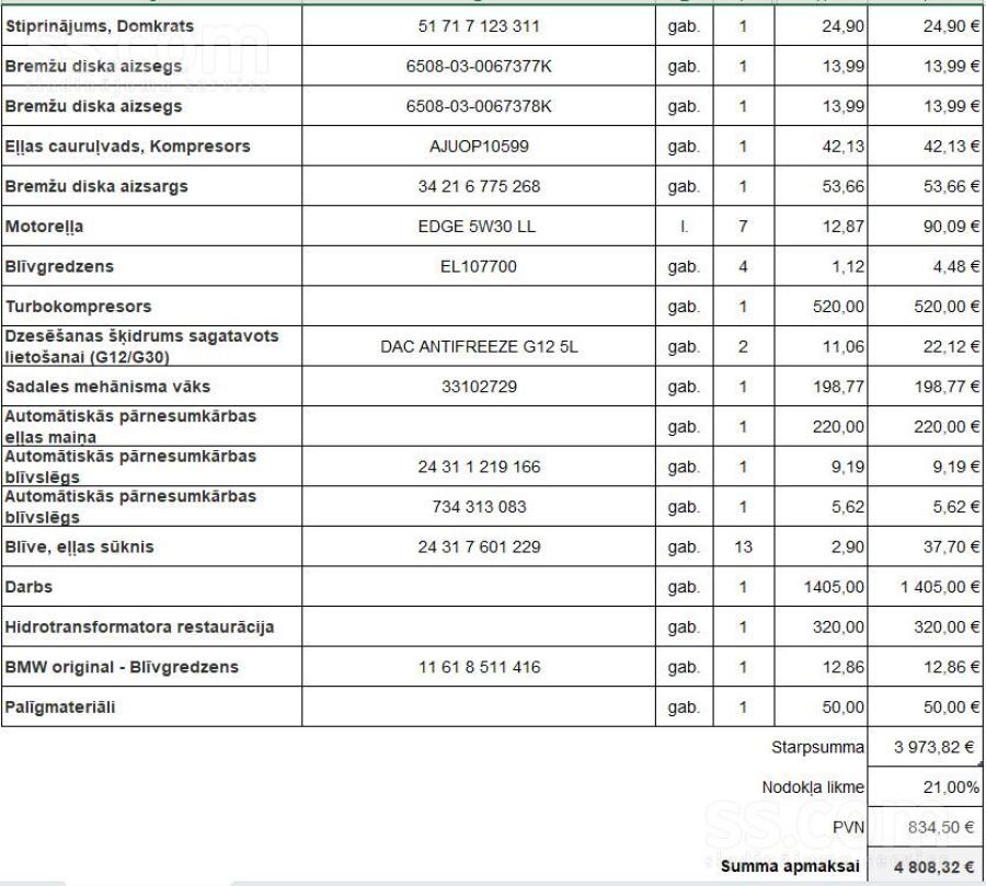 Black BMW 730 2011 in Riga, with an engine capacity of 3.00 L and mileage of 394 thousand km for 11500 €, photo 12 on AUTOMOTO.COM.LV