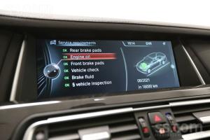 Black BMW 730 2012 in Riga, with an engine capacity of 3.00 L and mileage of 162 thousand km for 16000 €, photo 11 on AUTOMOTO.COM.LV