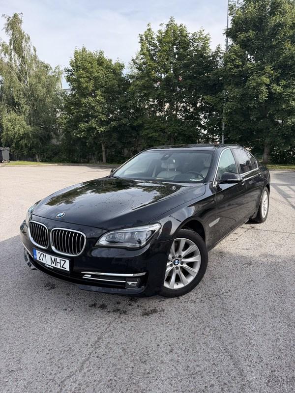 Black BMW 730 2013 in Tallinn, with an engine capacity of 3.00 L and mileage of 227 thousand km for 15800 €, photo 9 on AUTOMOTO.COM.LV