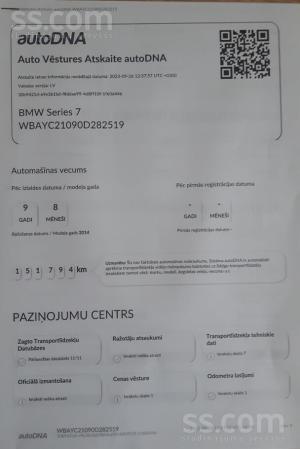 Melns BMW 730 2013 Ogre, ar dzinēja tilpumu 3.00 L un nobraukumu 259 tūkst. km par 12400 €, foto 27 vietnē AUTOMOTO.COM.LV