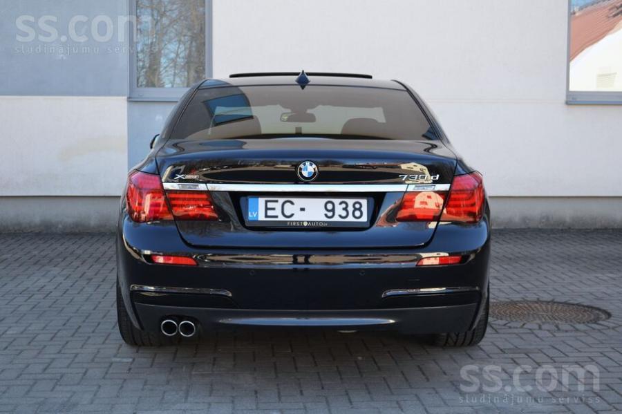 Melns BMW 730 2014 Jelgava, ar dzinēja tilpumu 3.00 L un nobraukumu 211 tūkst. km par 16190 €, foto 5 vietnē AUTOMOTO.COM.LV