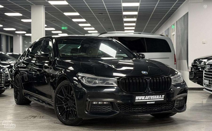 Black BMW 730 2016 in Klaipeda, with an engine capacity of 3.00 L and mileage of 338 thousand km for 20950 €, photo 1 on AUTOMOTO.COM.LV