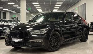 Black BMW 730 2016 in Klaipeda, with an engine capacity of 3.00 L and mileage of 338 thousand km for 20950 €, photo 7 on AUTOMOTO.COM.LV