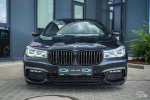 Black BMW 730 2016 in Kaunas, with an engine capacity of 3.00 L and mileage of 287 thousand km for 20950 €, photo 5 on AUTOMOTO.COM.LV