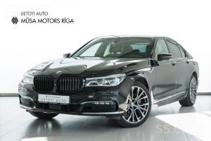 Black BMW 730 2016 in Riga, with an engine capacity of 3.00 L and mileage of 256 thousand km for 19000 €, photo  on AUTOMOTO.COM.LV