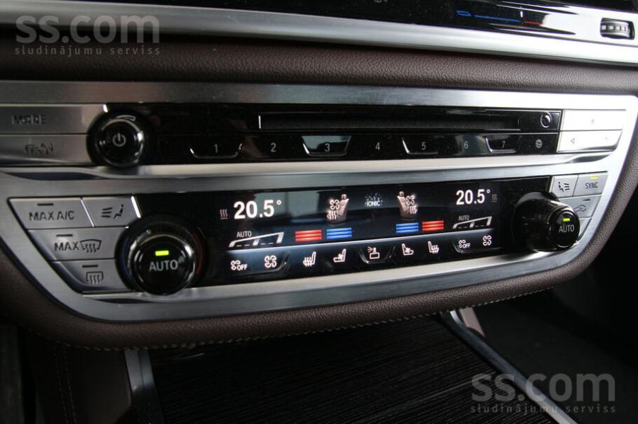 Melns BMW 730 2016 Rīga, ar dzinēja tilpumu 3.00 L un nobraukumu 94 tūkst. km par 33300 €, foto 19 vietnē AUTOMOTO.COM.LV