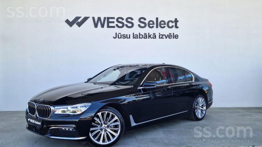 Melns BMW 730 2018 Rīga, ar dzinēja tilpumu 3.00 L un nobraukumu 98 tūkst. km par 36990 €, foto 1 vietnē AUTOMOTO.COM.LV