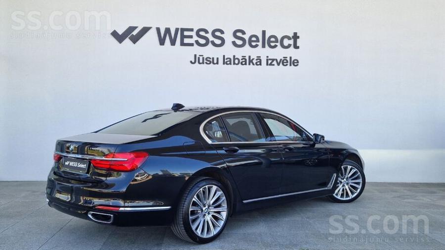 Melns BMW 730 2018 Rīga, ar dzinēja tilpumu 3.00 L un nobraukumu 98 tūkst. km par 36990 €, foto 3 vietnē AUTOMOTO.COM.LV
