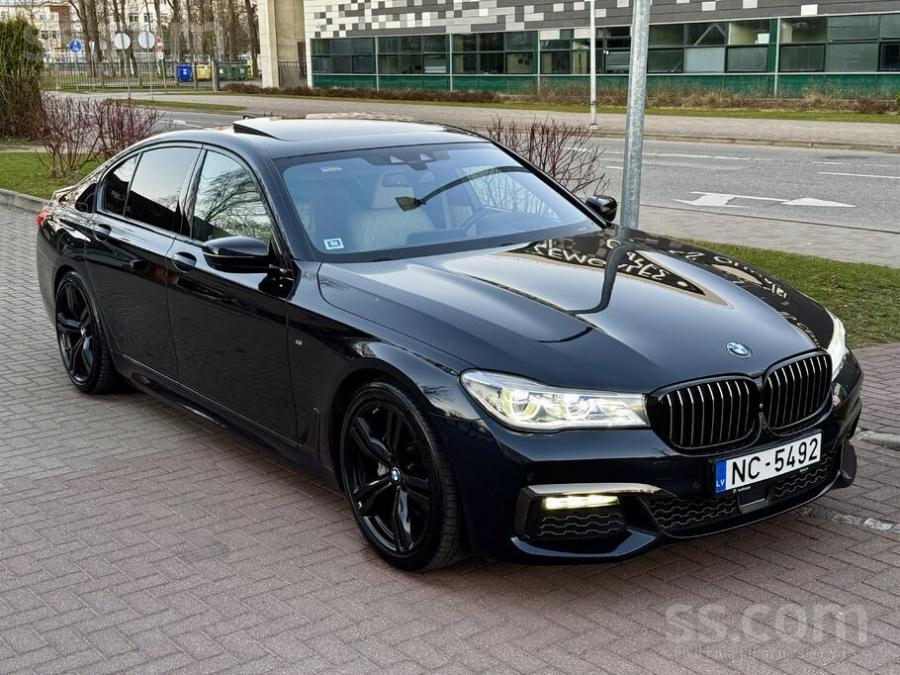 Melns BMW 730 2018 Jelgava, ar dzinēja tilpumu 3.00 L un nobraukumu 185 tūkst. km par 29000 €, foto 1 vietnē AUTOMOTO.COM.LV