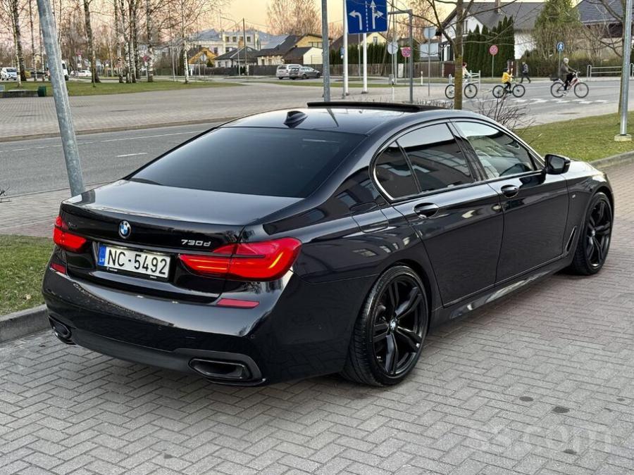 Melns BMW 730 2018 Jelgava, ar dzinēja tilpumu 3.00 L un nobraukumu 185 tūkst. km par 29000 €, foto 3 vietnē AUTOMOTO.COM.LV
