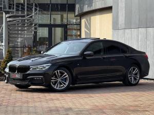 Black BMW 730 2018 in Riga, with an engine capacity of 3.00 L and mileage of 186 thousand km for 30800 €, photo 5 on AUTOMOTO.COM.LV
