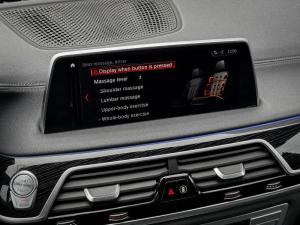 Black BMW 730 2018 in Riga, with an engine capacity of 3.00 L and mileage of 186 thousand km for 30800 €, photo 23 on AUTOMOTO.COM.LV
