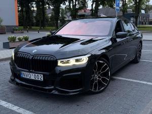 Black BMW 730 2020 in Vilnius, with an engine capacity of 3.00 L and mileage of 88 thousand km for 37900 €, photo 3 on AUTOMOTO.COM.LV