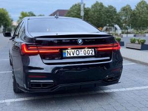 Black BMW 730 2020 in Vilnius, with an engine capacity of 3.00 L and mileage of 88 thousand km for 37900 €, photo 6 on AUTOMOTO.COM.LV