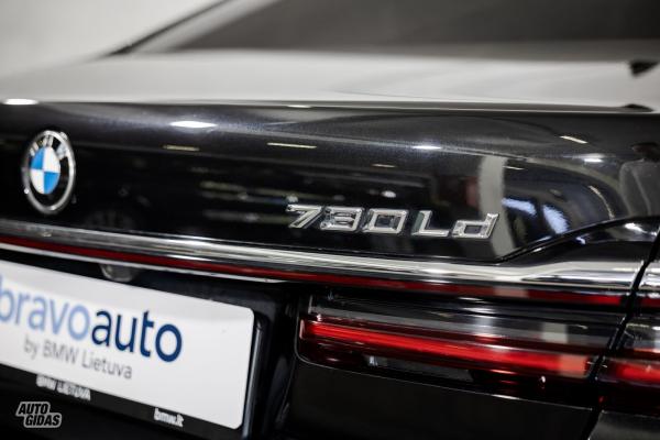 Black BMW 730 2022 in Vilnius, with an engine capacity of 3.00 L and mileage of 51 thousand km for 52991 €, photo 10 on AUTOMOTO.COM.LV