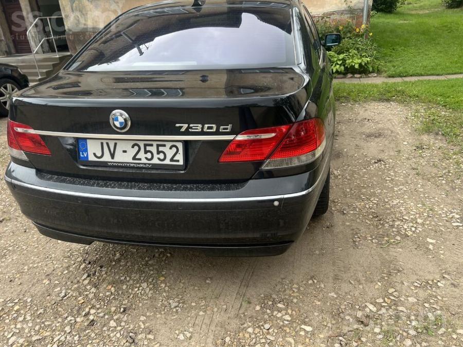 Black BMW 730 2006 in Riga, with an engine capacity of 3.00 L and mileage of 280 thousand km for 4000 €, photo 7 on AUTOMOTO.COM.LV