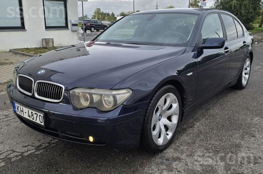 Blue BMW 730 2003 in Riga, with an engine capacity of 3.00 L and mileage of 375 thousand km for 2190 €, photo 4 on AUTOMOTO.COM.LV